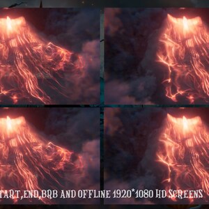 Animated Twitch Fire Overlay Phoenix Stream Pack - Scenes Alerts ...