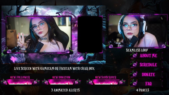 Animated Twitch Overlay Horror Stream Pack Scenes Alerts | Etsy Australia