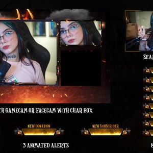 Animated Dragon Fire Twitch Stream Overlay - Etsy