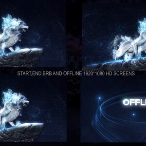 Full Animated Spirit Wolf Stream Overlays and Scenes Package for ...