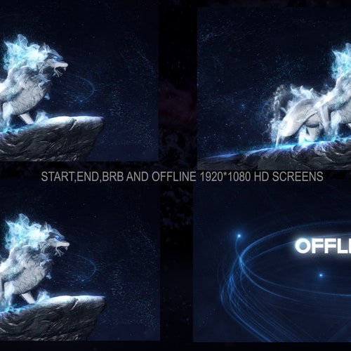 Full Animated Spirit Wolf Stream Overlays and Scenes Package - Etsy