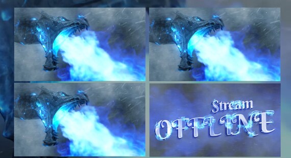 Twitch Dragon Fire Themed Stream Overlay Package Alerts - Etsy