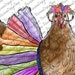Chicken Lady Png, Chicken With Bandana Png Files, Clipart Farm Animal ...