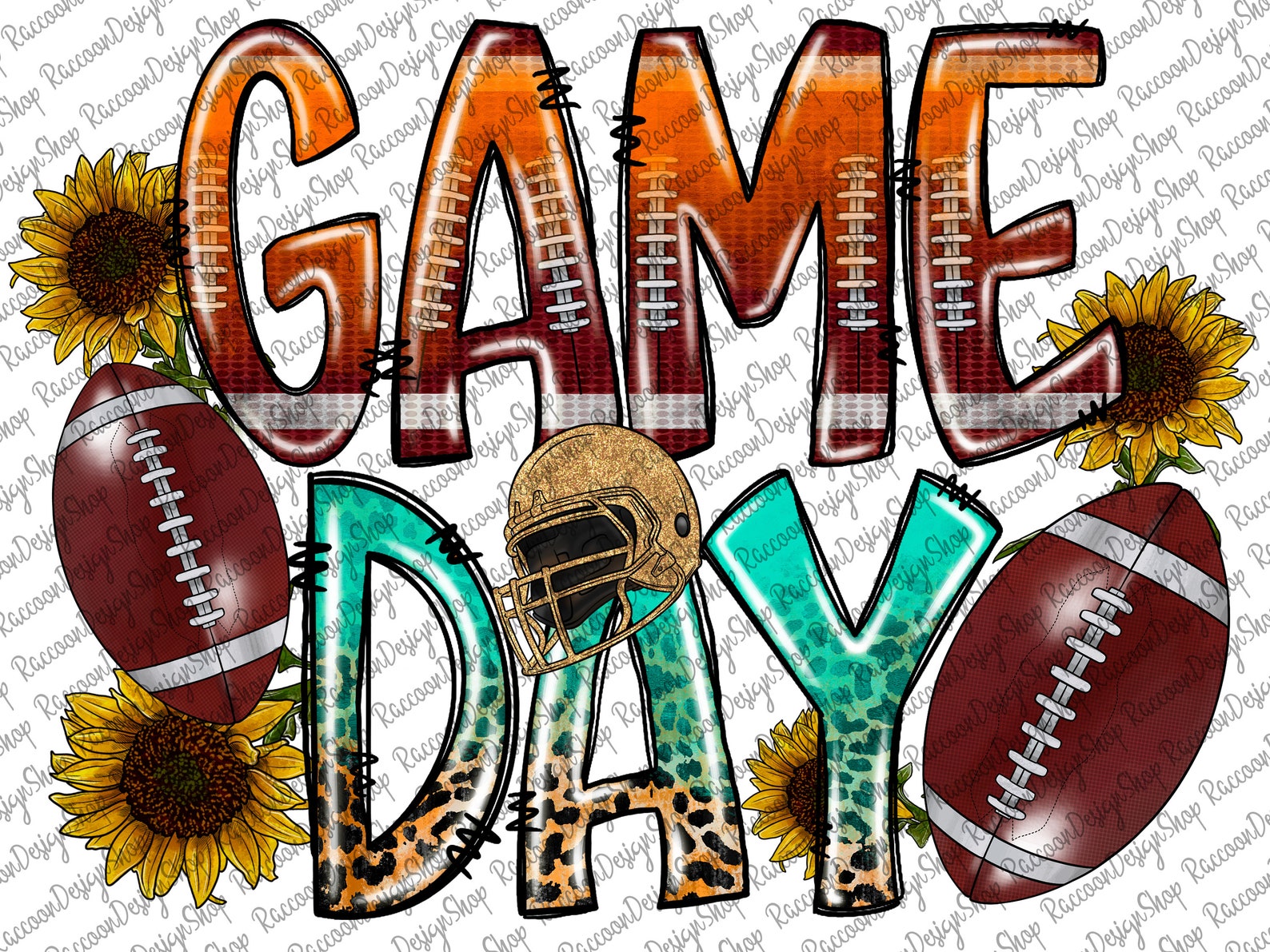 Game Day Football Png Western Football Png Game Day Png - Etsy