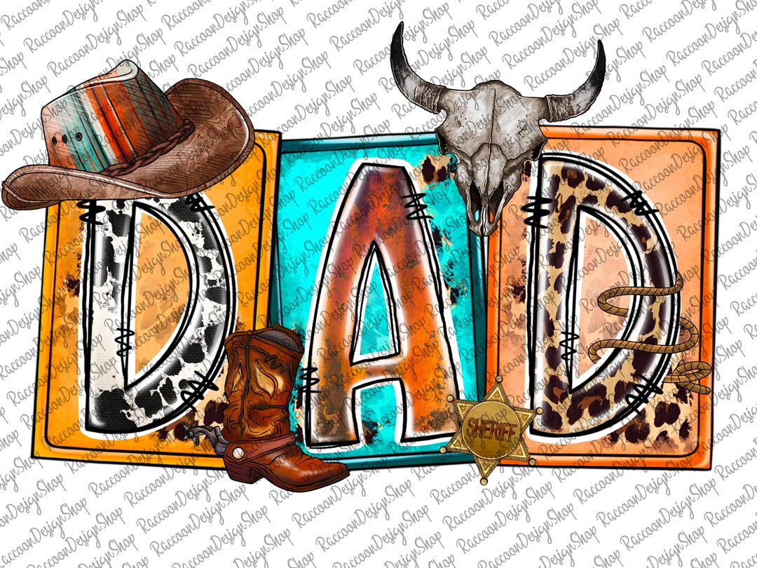 Western Dad Png Sublimation Design, Western Dad Png, Rodeo Vibes Png ...