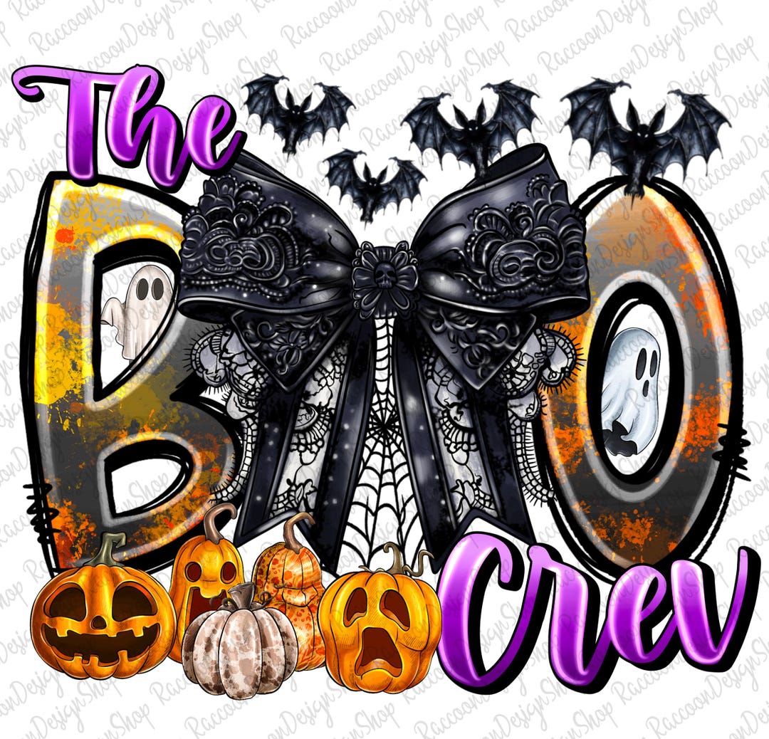 The Boo Crew PNG, Spooky Png, Pumpkin,sublimation Designs Downloads ...