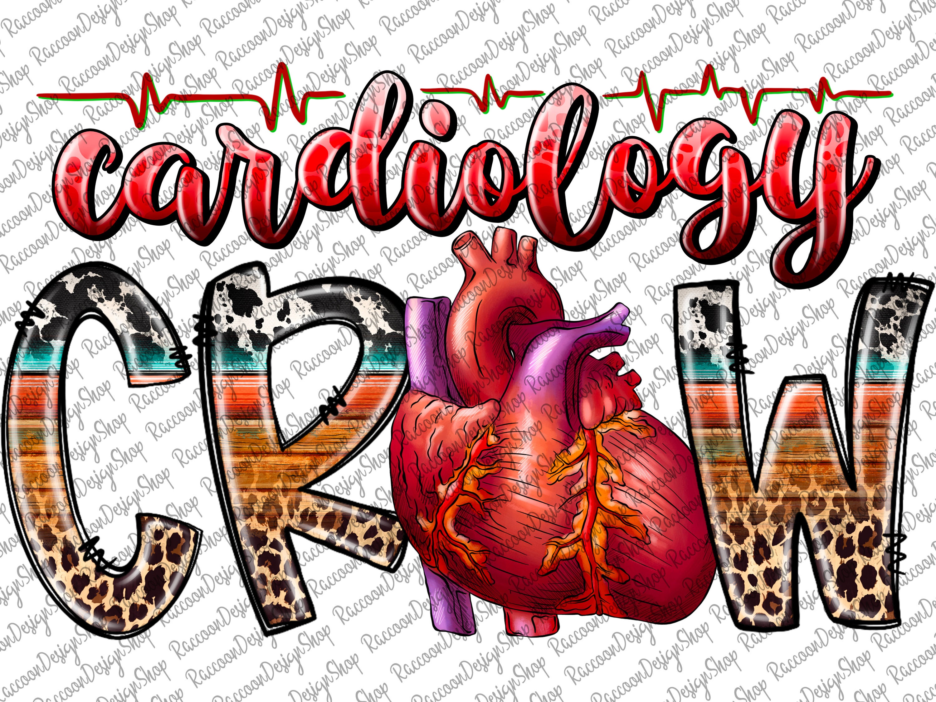 Cardiology Crew Png Anatomical Heart Png Sublimation Design - Etsy Canada