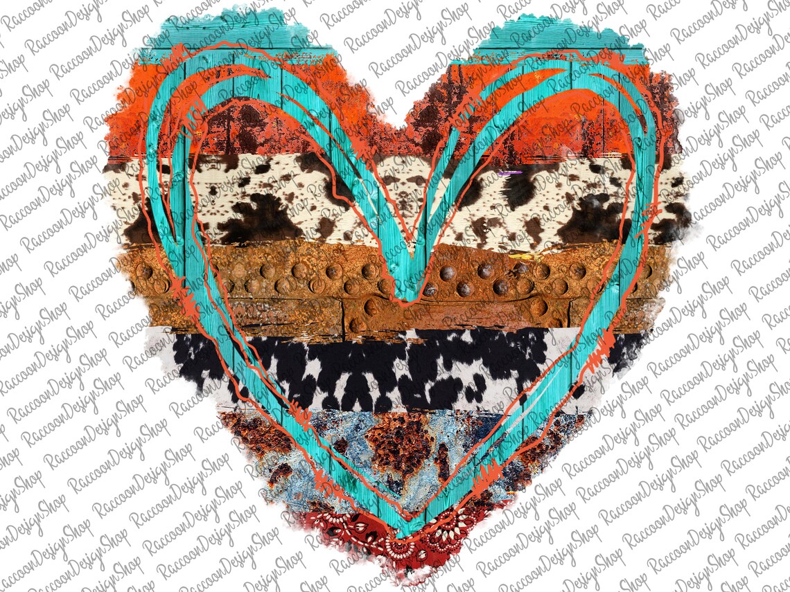 Western Heart,western Heart Png, Western Design, Graphics Background ...