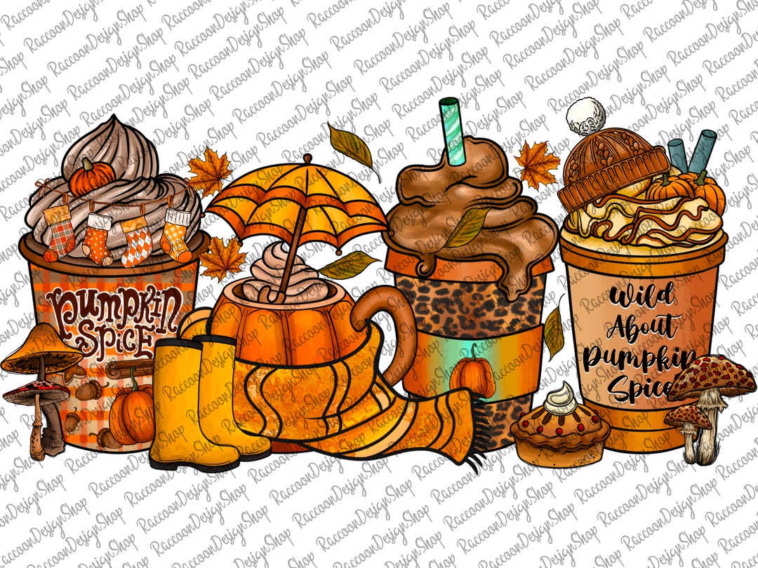 Fall Coffee Drink Png,autumn Sublimation Designs,coffee Sublimation Png ...