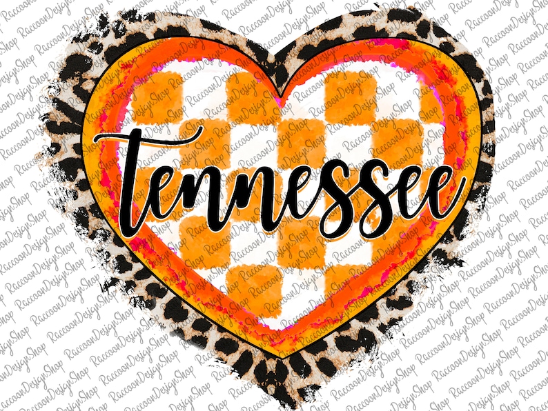 Tennessee Leopard TN Tenn Tristar Tri-star Distressed | Etsy