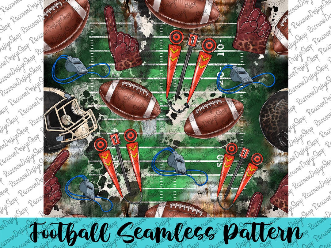 Football Seamless Pattern Png,digital Paper, Seamless Digital Paper ...