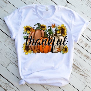 Thankful Pumpkin Png, Fall Sublimation Designs Downloads, Thanksgiving ...