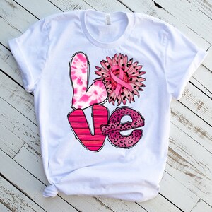 Love Breast Cancer PNG, Sublimation Design, Breast Cancer Awareness ...
