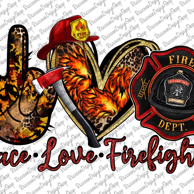 Firefighter Love - Etsy
