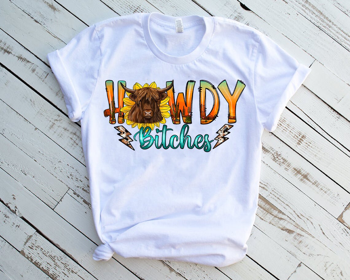 Howdy Cow Png Western Design Cowhide Cow Sublimation - Etsy