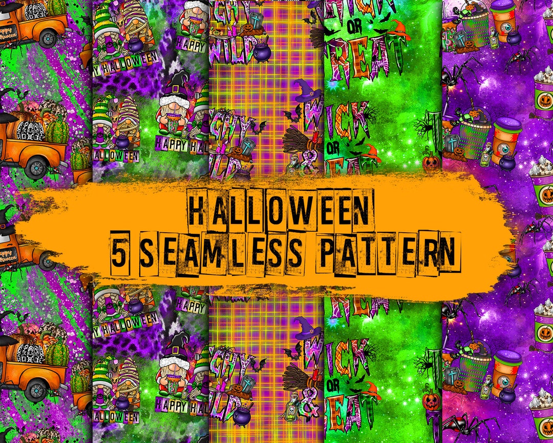 Halloween Digital Paper, Trick or Treat Scrapbook Papers, Boo Wallpaper ...