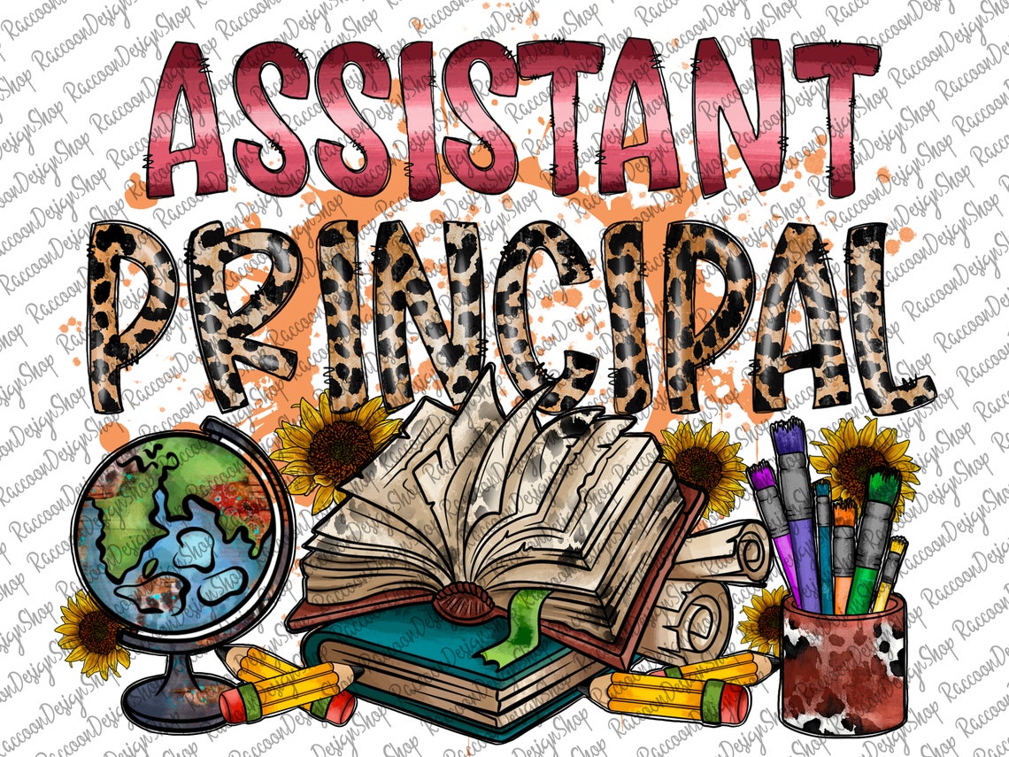 Principal Sublimation PNG Design Assistant Principal Back to | Etsy