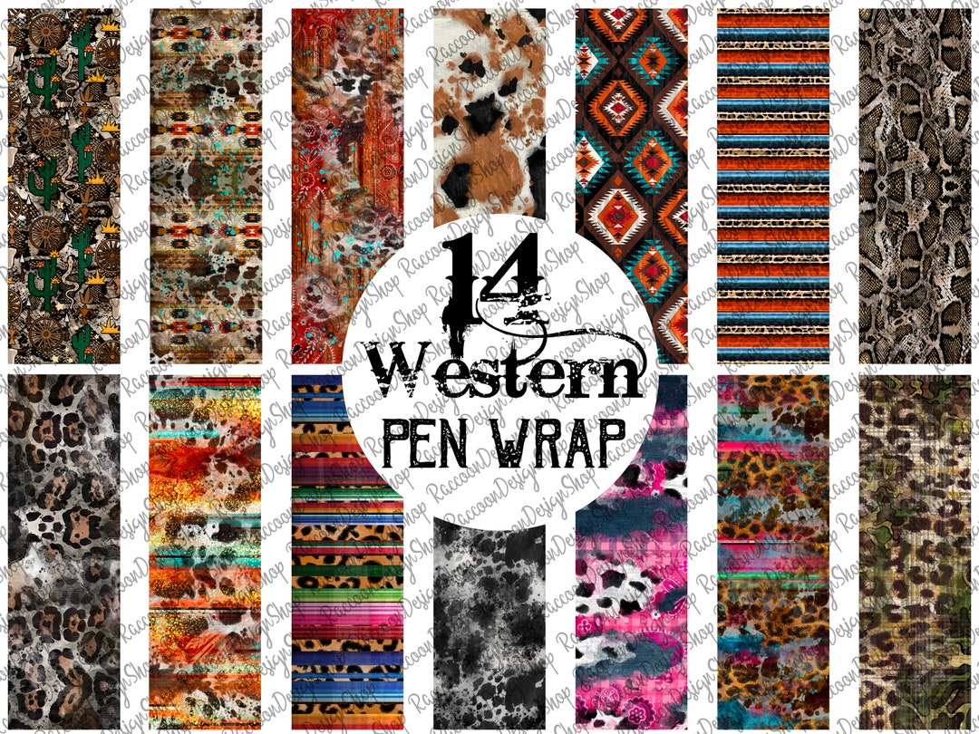 Western Pen Wraps Design, Western Design, Western Pencil , Western Pen ...