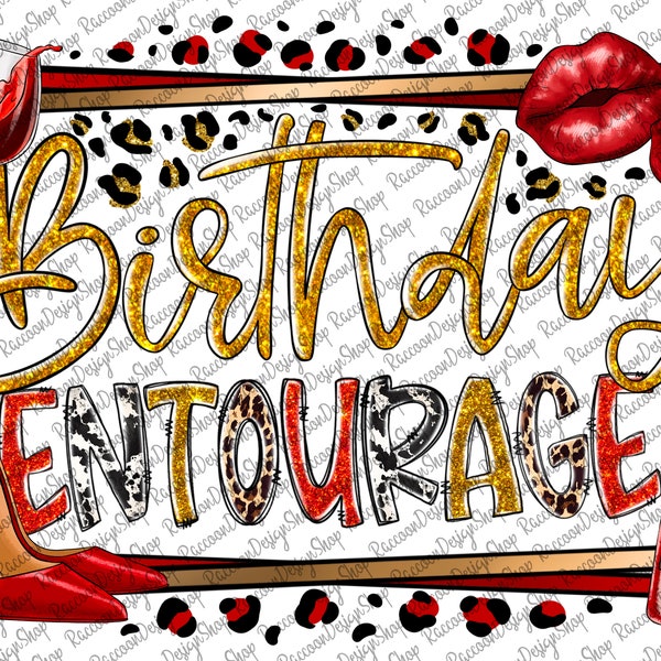 Birthday Entourage - Etsy
