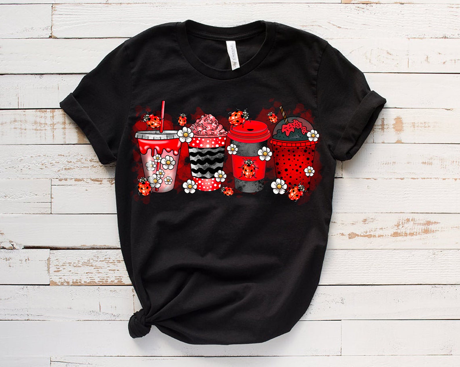 Lady Bug Drink Png Sublimation Design Lady Bug Coffee Drink - Etsy