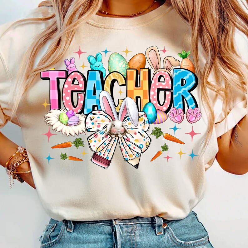 Teacher Easter Png, Bunny Teacher Png, Easter Png, Every Bunny's ...