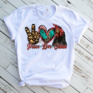 Peace Love Chickens Png, Chickens Farmer, Sublimation Clipart ...