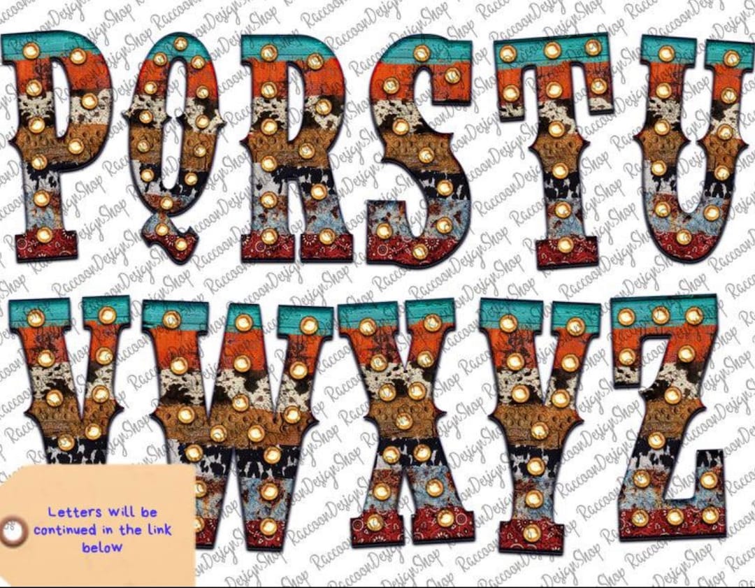 Western Alphabet,font Letters,western Alphabet,western Letters, Western ...
