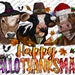 Happy Hallothanksmas Png,cows Png, Thanksgiving Png, Sublimation Design ...