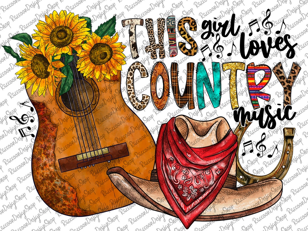 Country Music PNG, Country Music Png, Sublimation Design, Digital ...