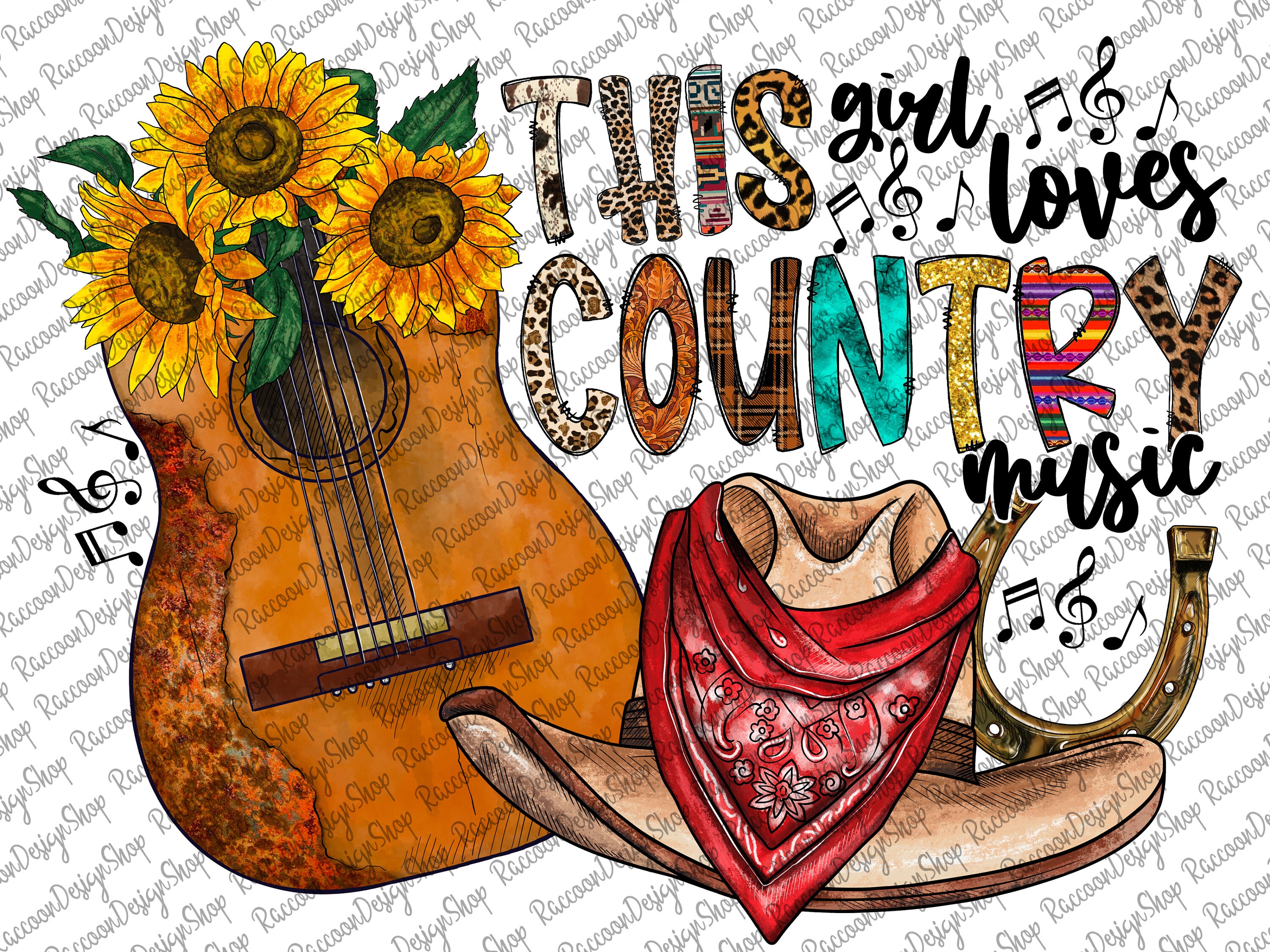 Country Western Music Clipart