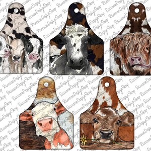 Cow Show Tag Png Western Design Cow Tag Serape Cow Tag - Etsy