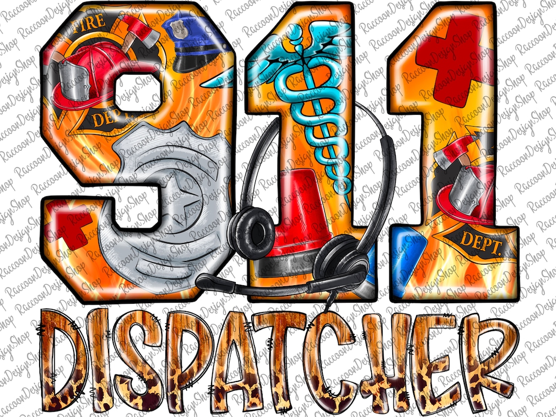 911 Dispatcher Png, Sublimation Design, Emergency Dispatcher Png ...