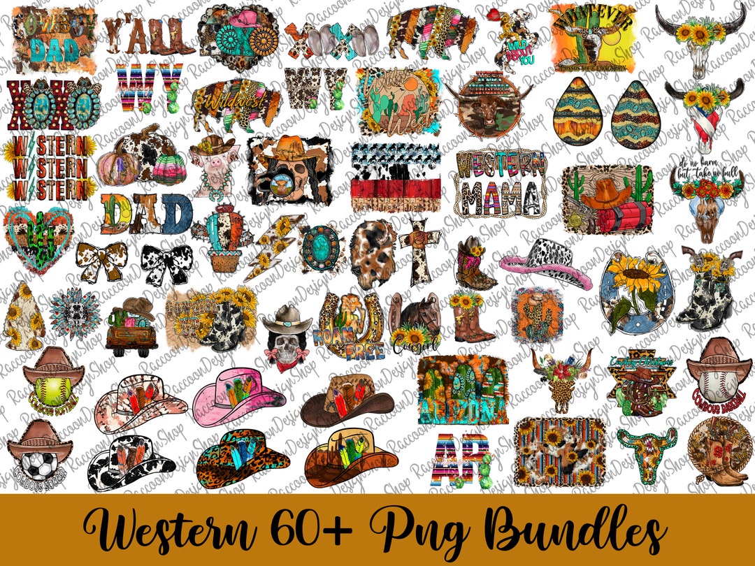 Western Bundle PNG, Bundle PNG, Rodeo Png, Faith, Western Design Png ...