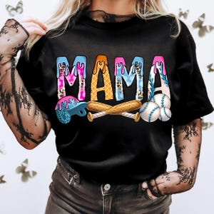 Baseball Mama Drip Png, Baseball Ice Cream Drip Png, Mama Basebaall Png ...