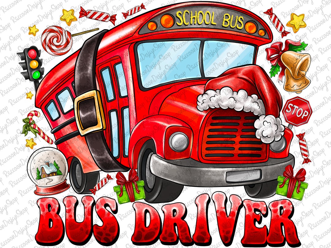 Bus Driver Christmas Png, Christmas Png, School Bus Png,school Png ...