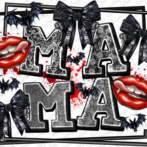 Gothic Mama Png, Halloween Gothic Png, Halloween Sublimation,halloween ...