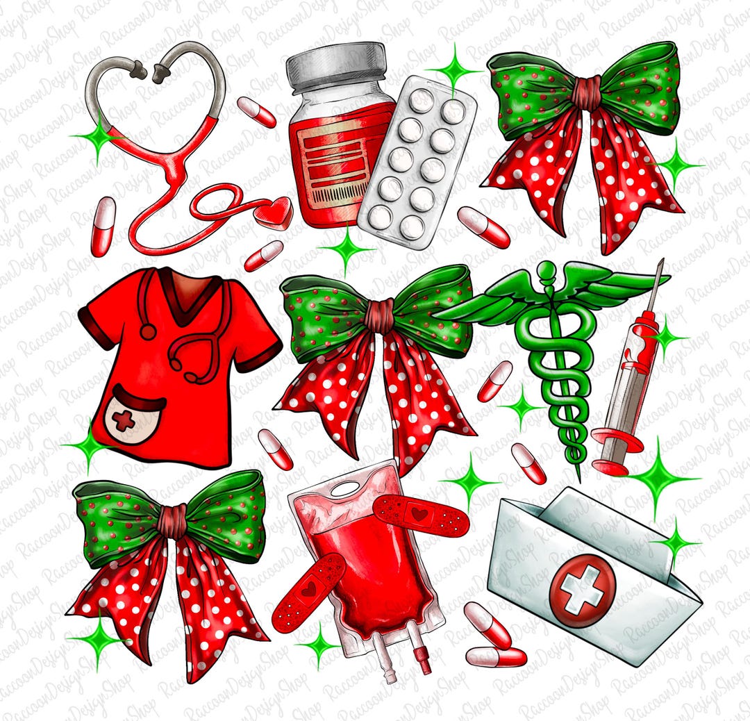 Nurse Christmas Png, Merry Christmas, Nurse Png, Nurse Design ...