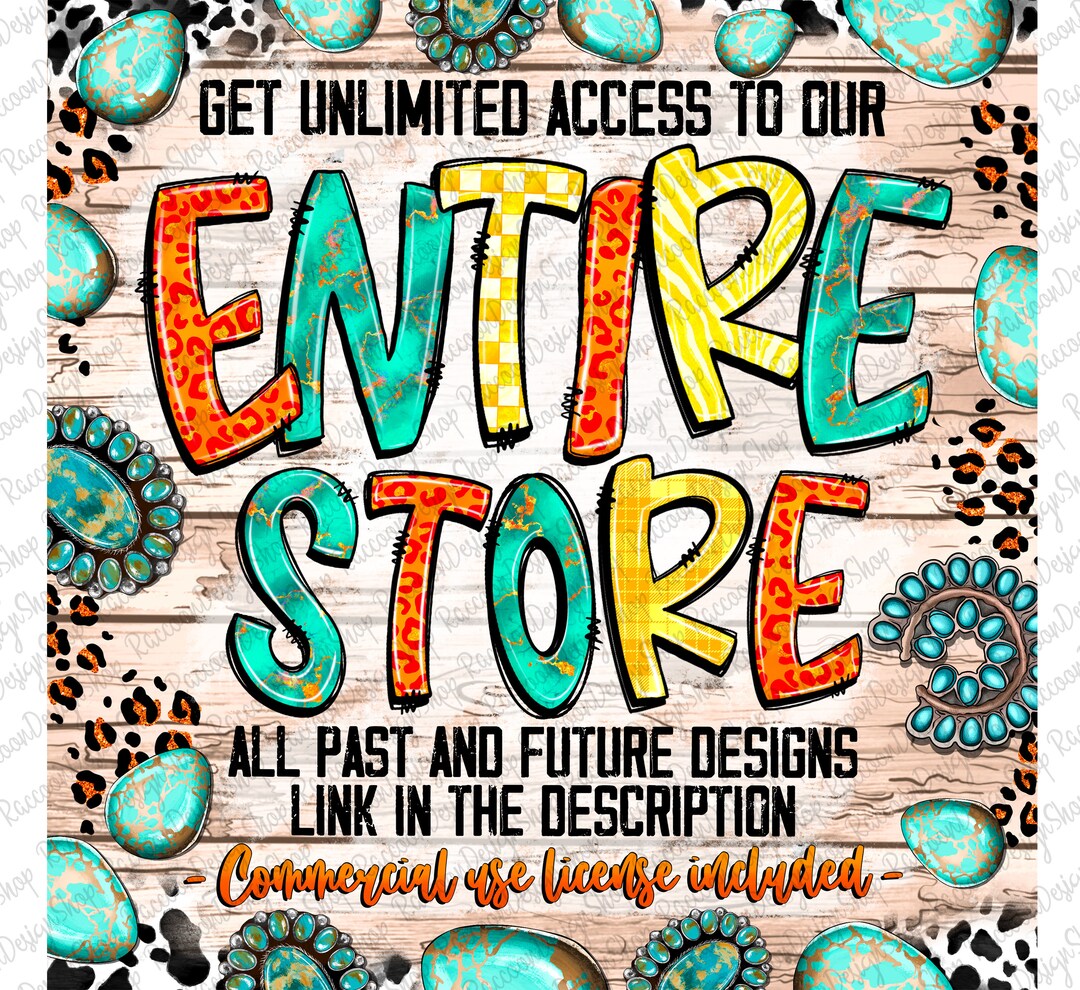 Entire Store Bundle, All Past and Future Designs, Commercial Use ...
