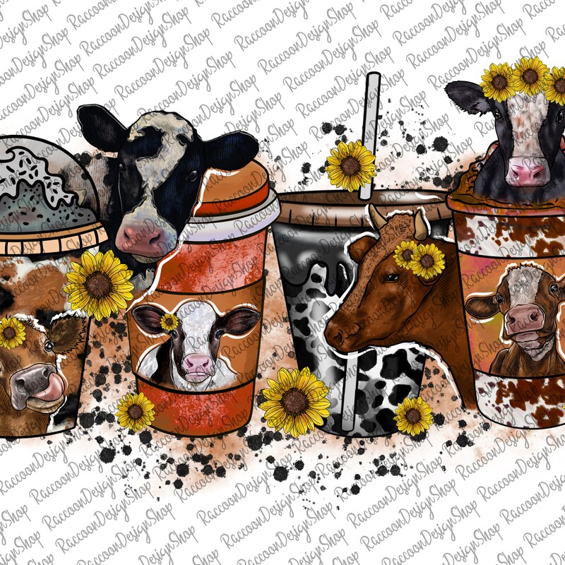 Sublimation Designs Cow - Etsy