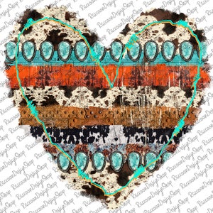 Cowhide and Western Heart,western Png,graphics Background, Sublimation ...