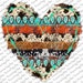 Cowhide and Western Heart,western Png,graphics Background, Sublimation ...