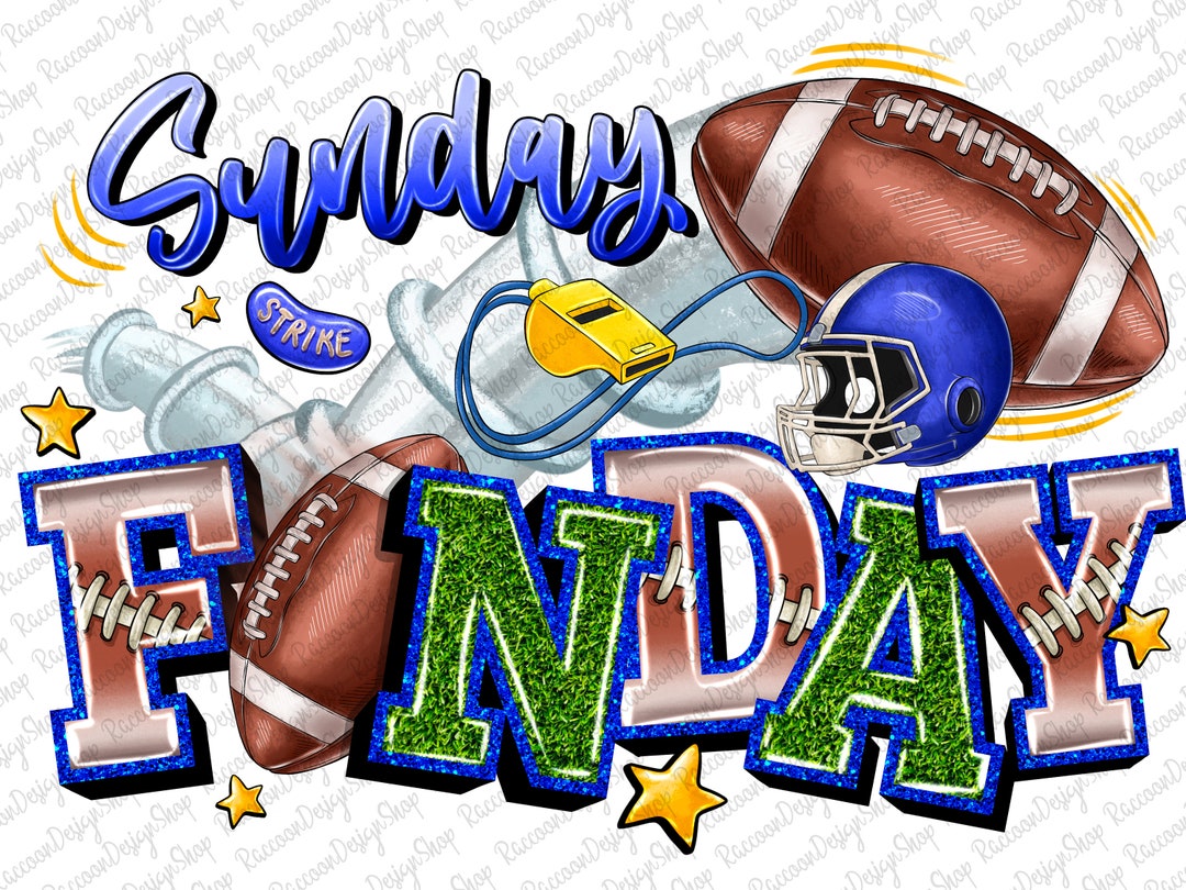 Sunday Funday Png, Football American Fan, Game Day Png, Raising Ballers ...