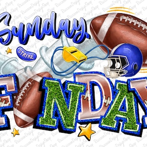 Sunday Funday Png, Football American Fan, Game Day Png, Raising Ballers ...