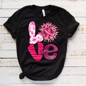 Love Breast Cancer PNG, Sublimation Design, Breast Cancer Awareness ...
