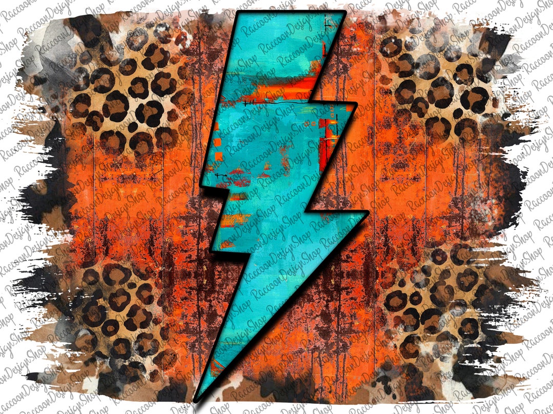 Western Lightning Bolt,lightning Bolt Design,western Sublimation ...