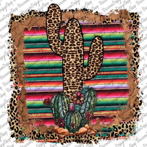 Leopard Cactus Png Cactus Sublimation Designs Downloads - Etsy