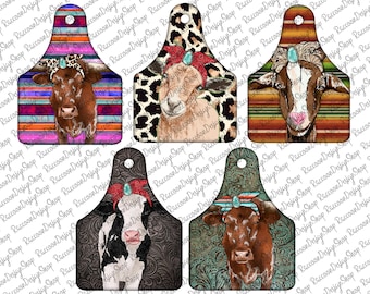 Western Cow Show Tag Png, Cow Tag Cowhide, Cow Bundle Png, Sublimation ...
