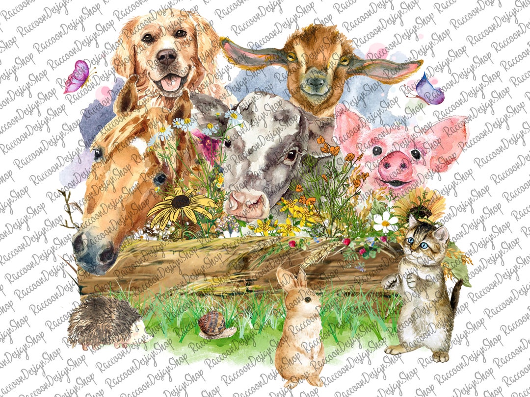 Farm Animal Watercolor, Farmer Png, Farmer Design, Farm Watercolor ...