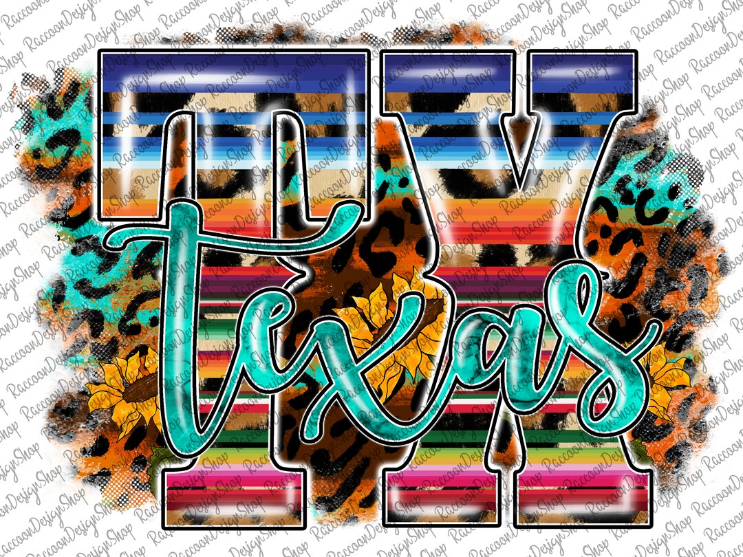 Texas Serape, Texas Maps Png, Instant Download, Leopard Png, Digital ...