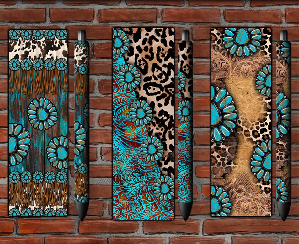 Western Pen Wraps Design Western Design Western Pencil - Etsy